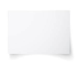 Blank a4 sheet white paper with shadow Royalty Free Vector