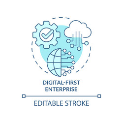 People-first branding turquoise concept icon Vector Image