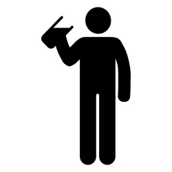 Stickman Drinking Water