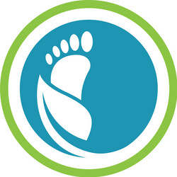 Foot logo Royalty Free Vector Image - VectorStock