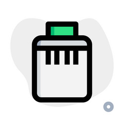 Paper shredder for document destruction Royalty Free Vector