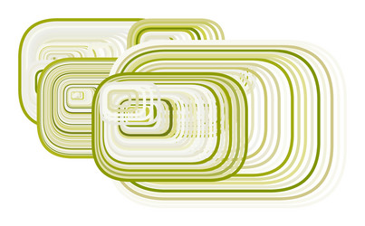 Shape of rounded rectangle abstract geometric Vector Image