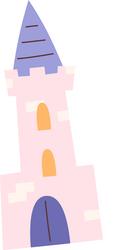Cartoon princess castle Royalty Free Vector Image