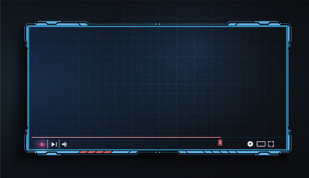 Hud gui futuristic frame user interface screen Vector Image