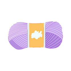 Needlework yarn wool cartoon Royalty Free Vector Image