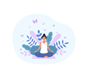 Concept of mindfulness Royalty Free Vector Image