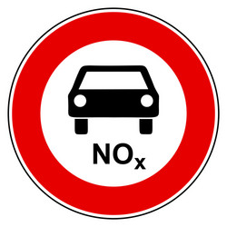 Nox and prohibition sign Royalty Free Vector Image