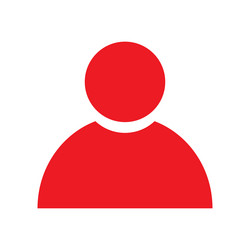 Red user solid icon Royalty Free Vector Image - VectorStock