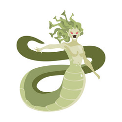 Medusa greek myth creature pop art Royalty Free Vector Image