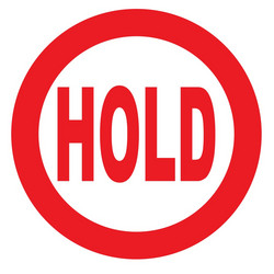 Put on hold rubber stamp Royalty Free Vector Image