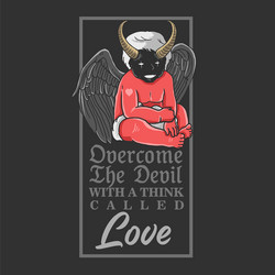 Hearts of angel and devil set Royalty Free Vector Image