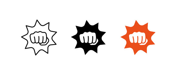Fist Smash Punch Vector Images (47)
