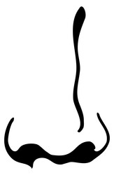 Nose Black and White Vector Images (over 33,000)
