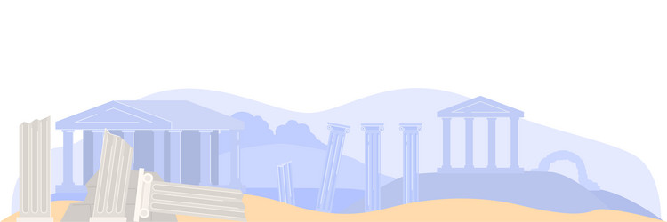 Archaeological research excavation landscape Vector Image