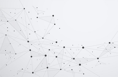 Array network lines with dots connection Vector Image