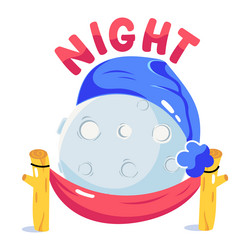 Night hat Royalty Free Vector Image - VectorStock