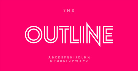 Alphabet Letters Outline Vector Images (over 42,000)