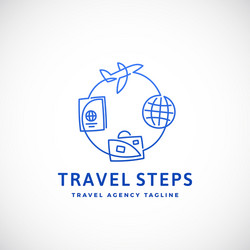 Globe travel logo icon design Royalty Free Vector Image
