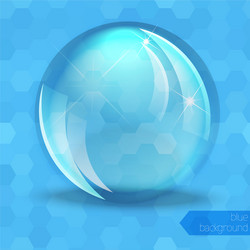Crystal globe Royalty Free Vector Image - VectorStock