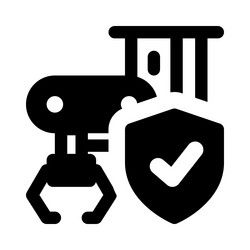 Machine protection in manufacturing plants Vector Image