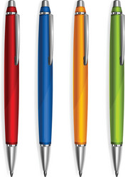 Color pens Royalty Free Vector Image - VectorStock