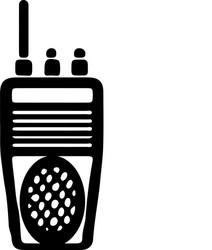 Two way radio icon isolated on white background Vector Image