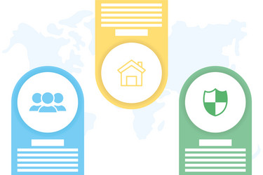 Business circular time line infographics Vector Image