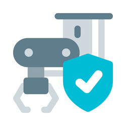 Machine protection in manufacturing plants Vector Image