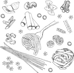 Penne Pasta Drawing Vector Images (over 890)