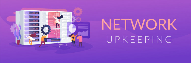 System administration header or footer banner Vector Image