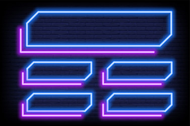 Neon quiz game template with question mark four Vector Image