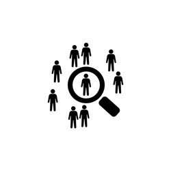People search icon customer directory Royalty Free Vector