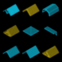 Stone age icons set neon Royalty Free Vector Image