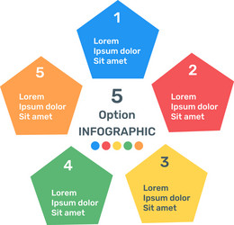Pentagon chart Royalty Free Vector Image - VectorStock
