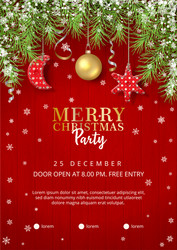 Fun red circus poster Royalty Free Vector Image