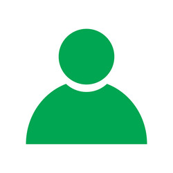 Green user icon Royalty Free Vector Image - VectorStock