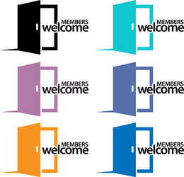 Welcome Member Icon Vector Images (over 210)