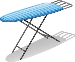 Ironing board and iron Royalty Free Vector Image