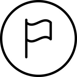 Flag line icon Royalty Free Vector Image - VectorStock