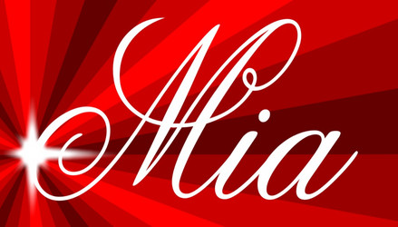 Star girl name with bright background Royalty Free Vector