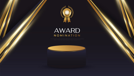 Luxury award nomination ceremony background Vector Image