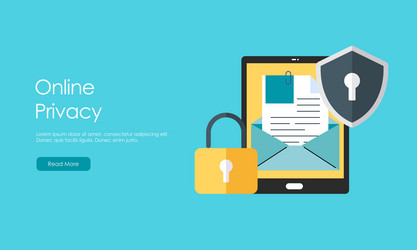 Online privacy concept Royalty Free Vector Image