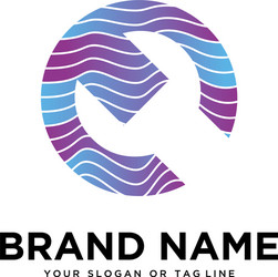 Handyman tool kit icon logo Royalty Free Vector Image