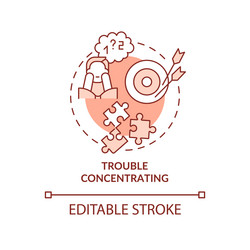 Difficulty Concentrating Vector Images (over 240)