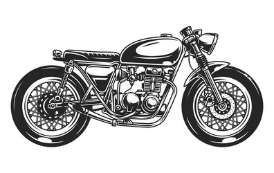 Classic Vintage Motorcycle Vector Images (over 8,100)