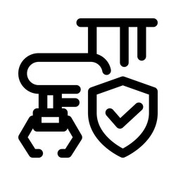 Machine protection in manufacturing plants Vector Image