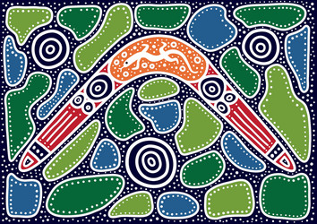 Aboriginal Art Pattern Royalty Free Vector Image