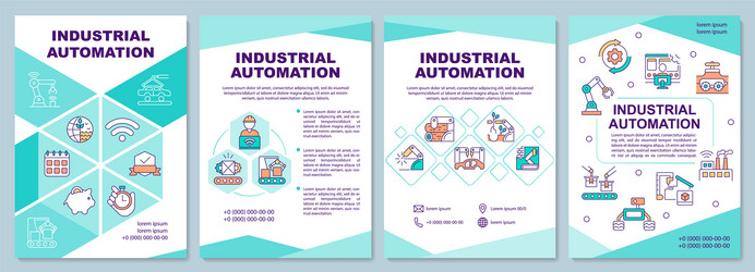 Template for Robotics Brochure Vector Images (over 1,200)