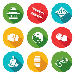 Wing chun icons Royalty Free Vector Image - VectorStock