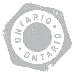 Ontario stamp rubber grunge Royalty Free Vector Image